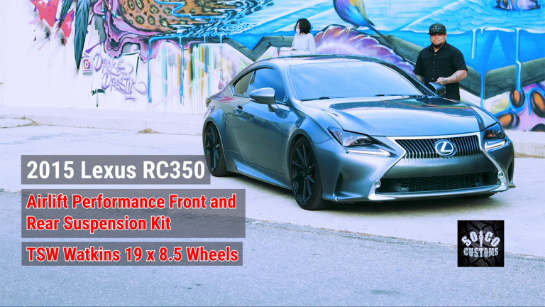 Lexus RC350 with Air Lift Performance Air Suspension and TSW Watkins ...