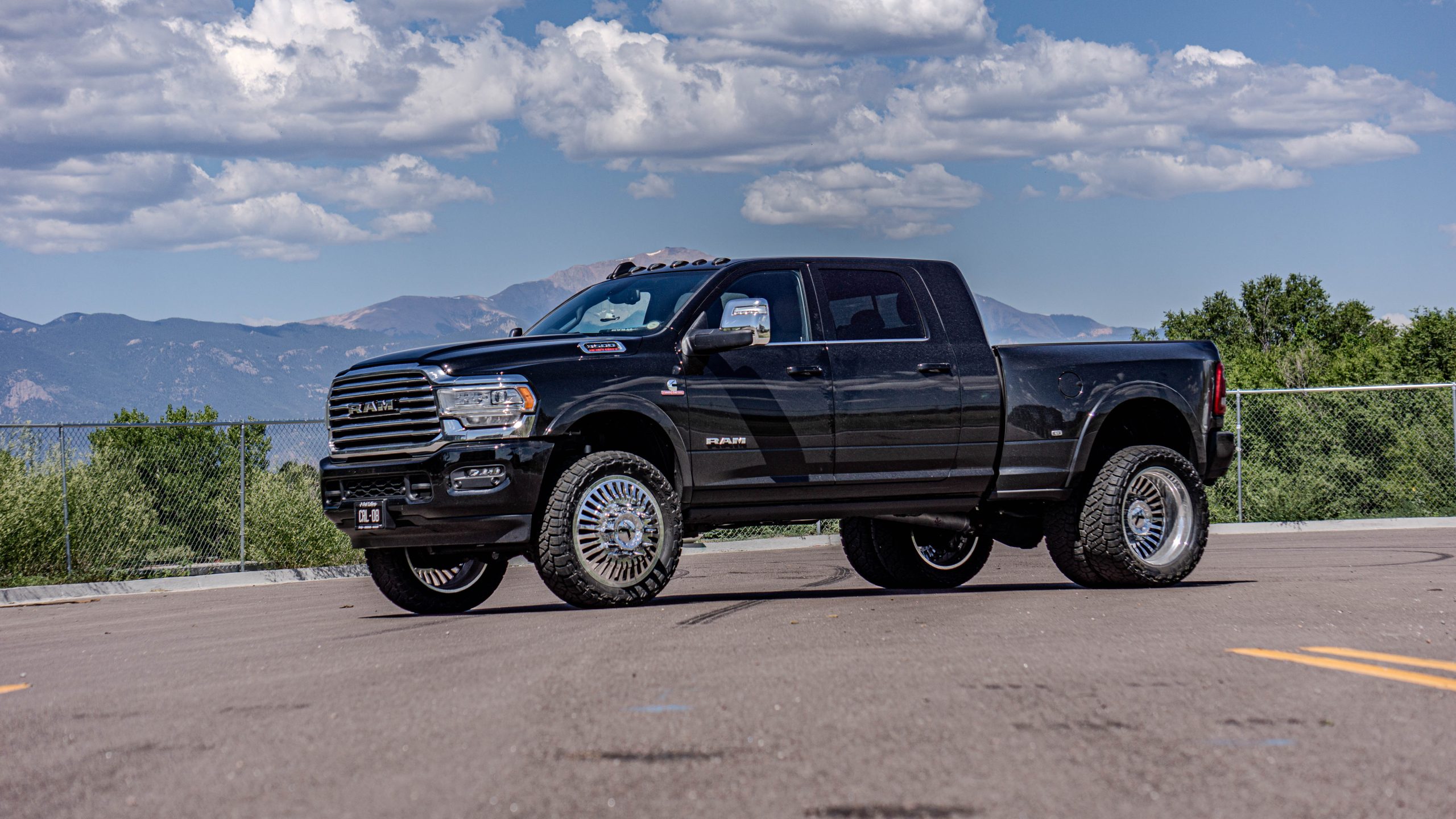 2023 Ram 3500 Limited Longhorn Dually Leveled on 24s - Soco Customs ...