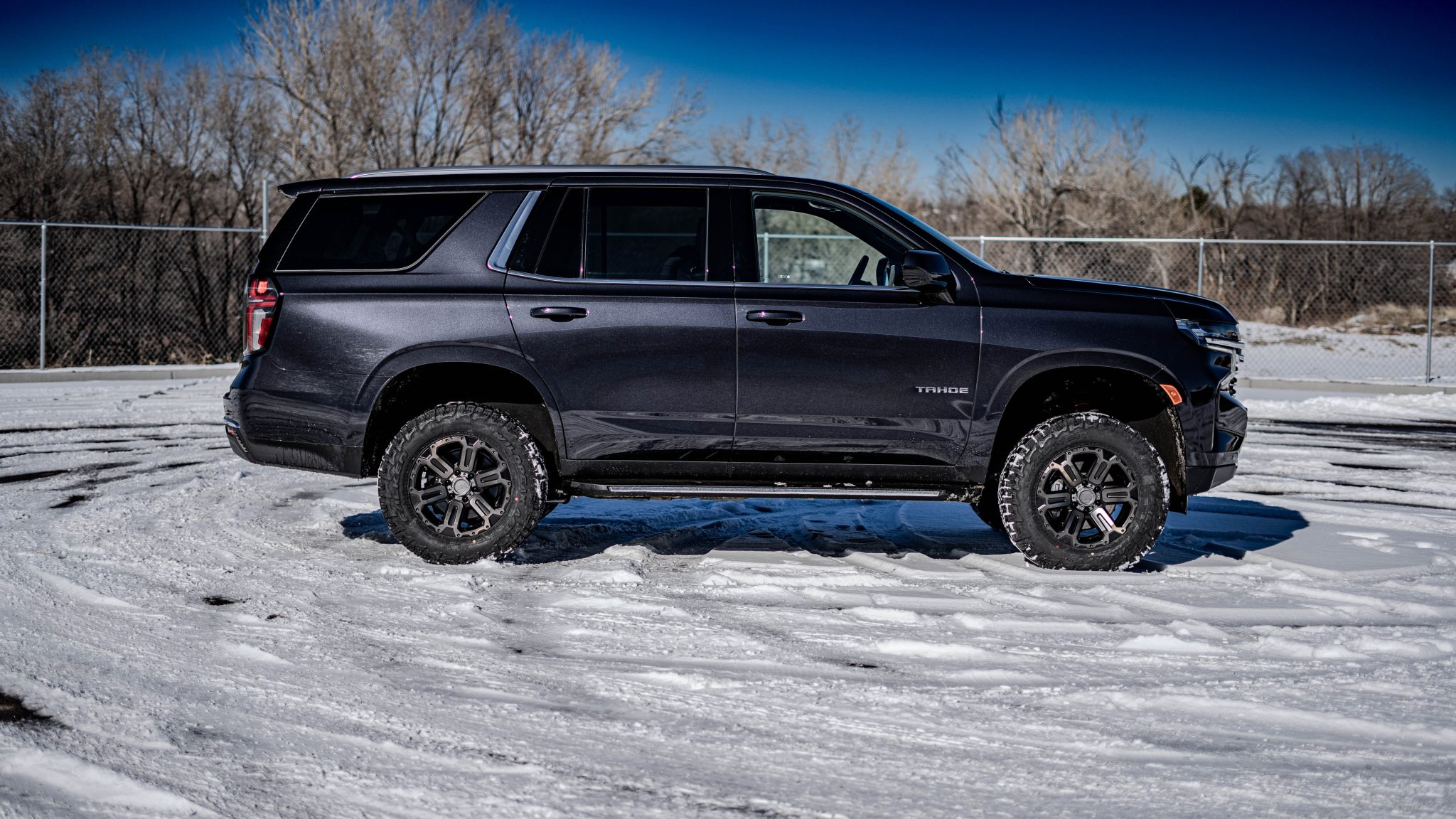 2024 Chevrolet Tahoe on 4" Belltech Coilover Kit - Soco Customs